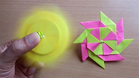 Diy Easy How To Make Fidget Spinner From Post It Note Youtube