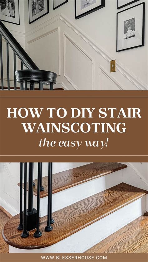 Easy Diy Staircase Wainscoting And Stair Panelling Tutorial Home