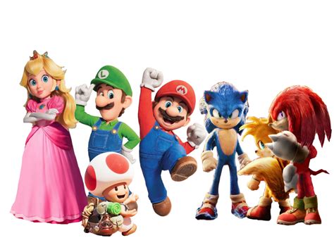 Mario Movie 2023 And Sonic Movie 2 Crossover By Oliviarosesmith On