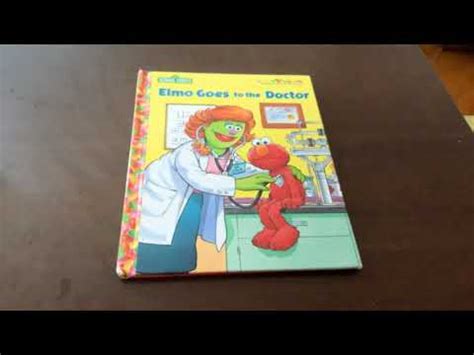 My Elmo Goes To The Doctor Book Youtube