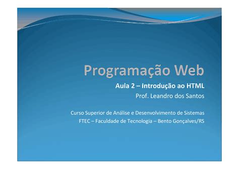 Introdução Html Saiba O Básico Do Html Docsity