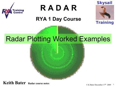 Radar Course Radar Plotting Exercises Questions Maritime Sun