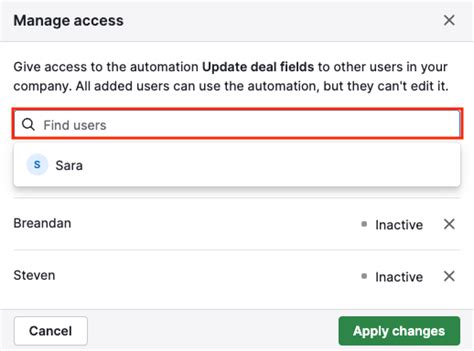 set up automations for other users knowledge base pipedrive