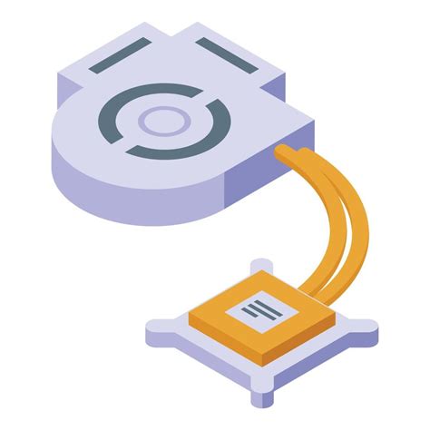 Laptop Repair Processor Icon Isometric Vector Mobile Service 15065352