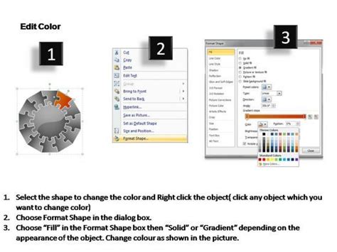 Powerpoint Template Leadership Jigsaw Ppt Process
