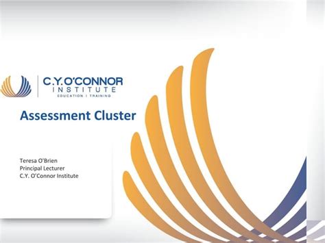 Assessment Cluster Ppt