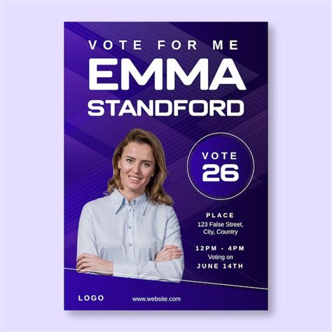 Vote Election Poster Template Design Free Vector