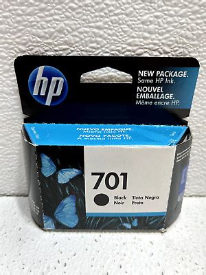 Genuine Oem Hp 701 Cc635a Black Printer Ink Cartridge For Fax 2140 640