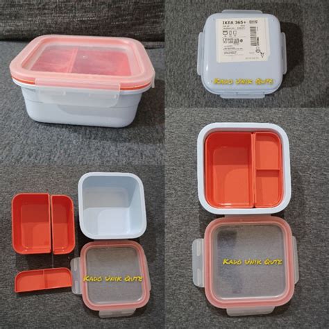 Jual Kotak Makan Lanck Box Plastik Bersekat Shopee Indonesia