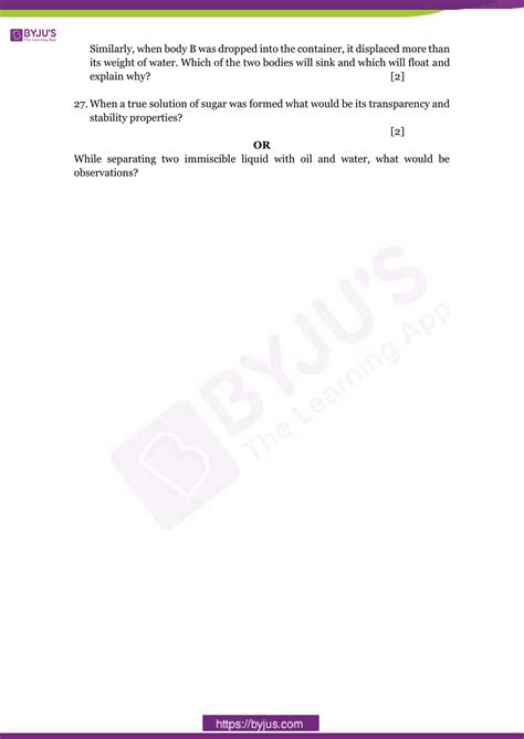 Cbse Sample Paper Class 9 Science Set 1 Download Pdf