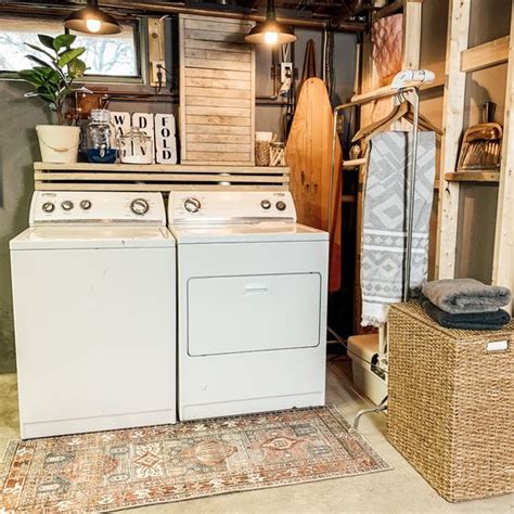 Transform Your Unfinished Basement Into A Functional Laundry Room
