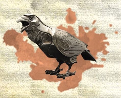 Wonderous Silver Raven Figurine Item In Jethiea World Anvil