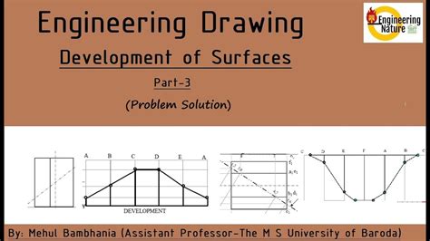 Engineering Drawing Development Of Surface Part 3 Youtube