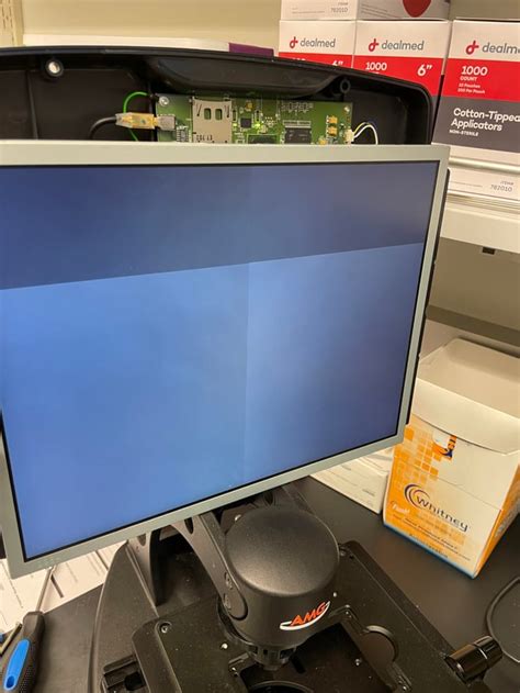 Evos Microscope Screen Shows Split View Rlabrats