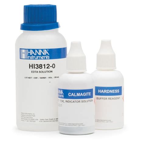 Total Hardness Test Kit Replacement Reagents 100 Tests Hi3812 100