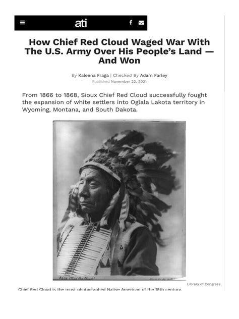Red Clouds War A Sioux Victory Pdf Arapaho Lakota People