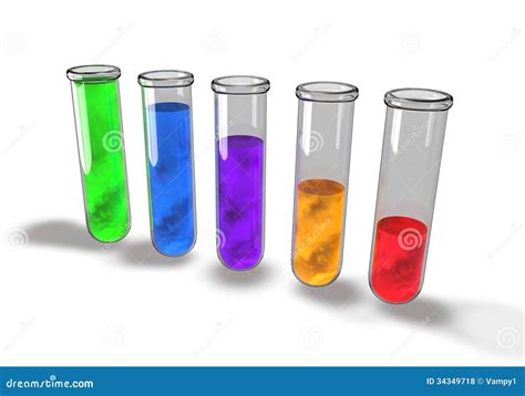 Test Tube Chemical Analysis Laboratory Stock Illustration