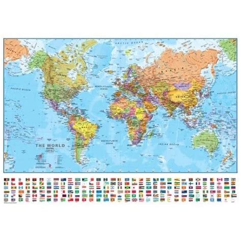 World Political Map Ppmaps140mvl Map New 14 Nov 2005 £2111
