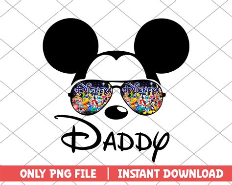 Mickey Mouse Daddy Disney Png Svg Files For Cricut