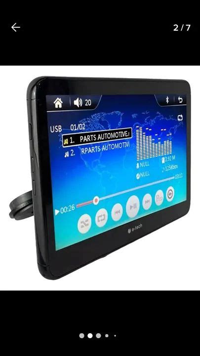 Encosto De Cabeça E Tech 7 Polegadas Encosto Carros Vans E