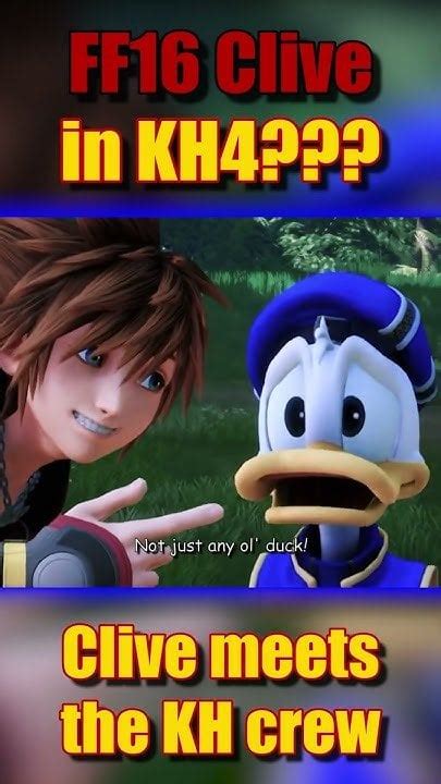 When Sora And The Gang Meet Clive From Ff16 In Kh4 Rkingdomhearts