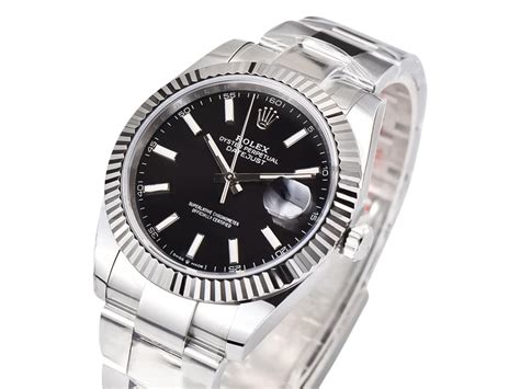 Datejust 41 Stainless Steel Black Dial With Fluted Bezel
