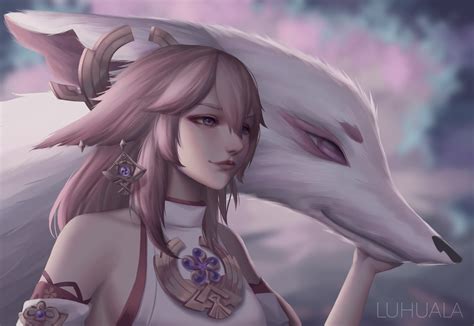 My Yae Miko Fanart Genshin Impact Hoyolab
