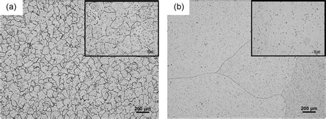 Microstructure Of The Alloy Before Deformation A As‐cast And B