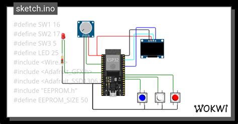 Lab9 Copy กดปุ่มบันทึกค่ามีแสดงผล Wokwi Esp32 Stm32 Arduino Simulator