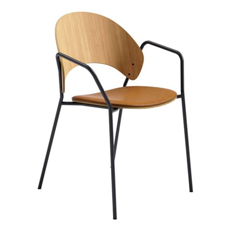 Eva Solo Dosina Oiled Oak And Cognac Leather Armchair All4home Interior