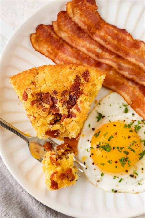 Skillet Bacon Cornbread Recipe Dinner Then Dessert