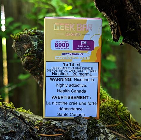 Geek Bar Df8000 Disposable Vape Juicy Mango Ice Cloud Island Vapour