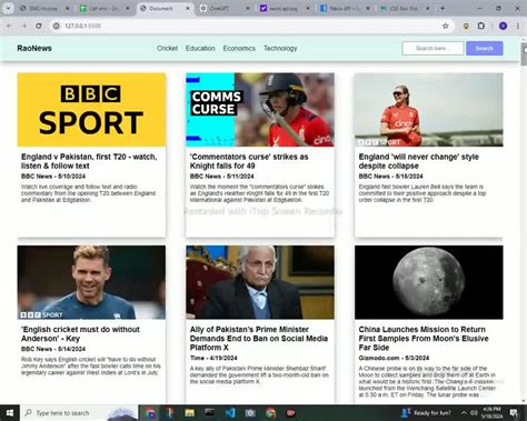 Rao Ali Murad On Linkedin Webdevelopment Newsapp Javascript Html Css Techinnovation…