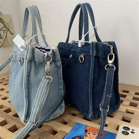 Cyflymder Denim Jeans Shoulder Crossbody Bag Girl Fashion Luxury Desig