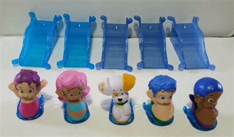 5 Bubble Guppies 5 Slide Ramps Roll N Go Sliders Nickelodeon