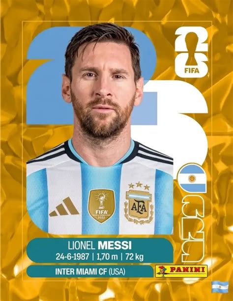 Así Será La Figurita De Messi En El álbum Del Mundial 2026
