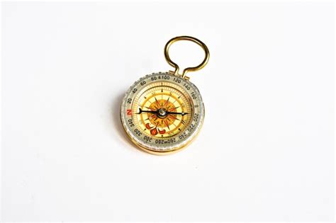 Premium Photo Compass On White