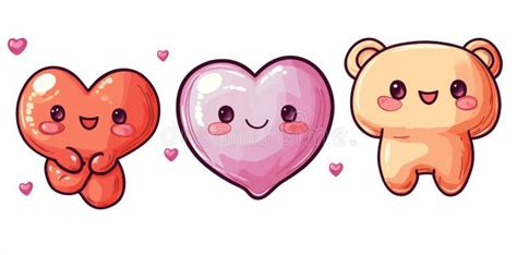 Adorable Cartoon Candy Characters Display Bright Colors And Happy Faces Against A Fun Backdrop