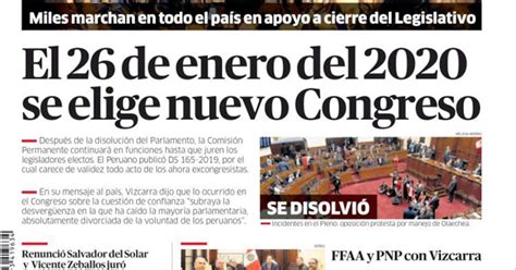 La Republica Peru 1 De Octubre De 2019 Infobae