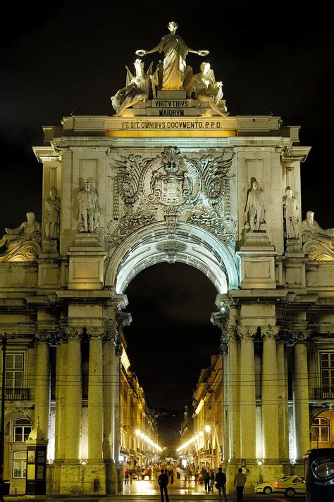 Rua Augusta Arch Triumphal Arch At License Image 70198294 Lookphotos