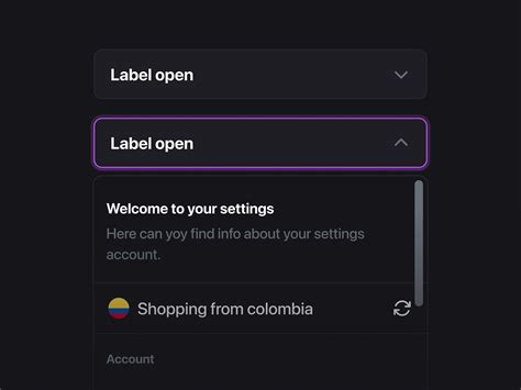 Dropdowns Ui Component By Juan Buitrago On Dribbble