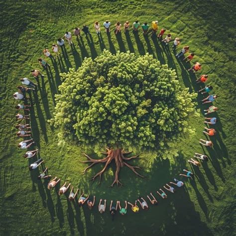 Free Unity In Nature Image Aerial Human Tree Download At Stockcake