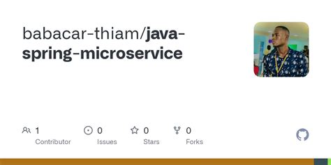 Github Babacar Thiamjava Spring Microservice Babacar Thiam