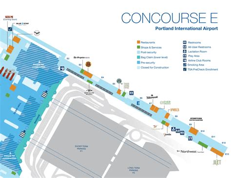 Portland International Airport Map Most Up To Date All Maps