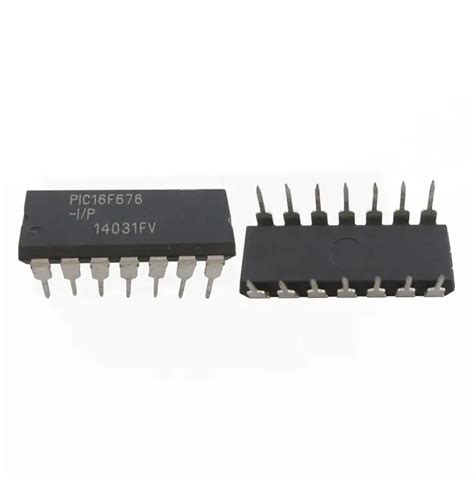 1 pcs pic16f676 i p pic16f676 pic16f676 ip dip 14 new original ic 8 bit