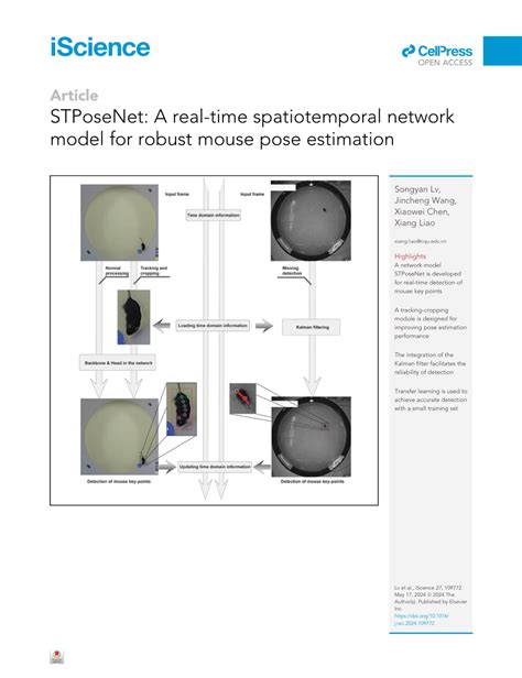 Pdf Stposenet A Real Time Spatiotemporal Network Model For Robust