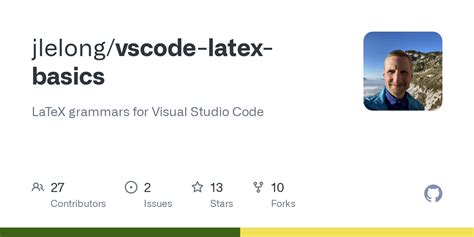 Github Jlelong Vscode Latex Basics Latex Grammars For Visual Studio Code