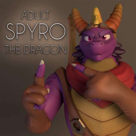 Artstation Adult Spyro The Dragon