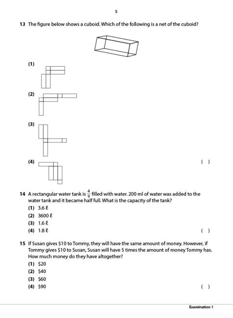 Primary 6 Mathematics Practice Papers Cpd Singapore Education