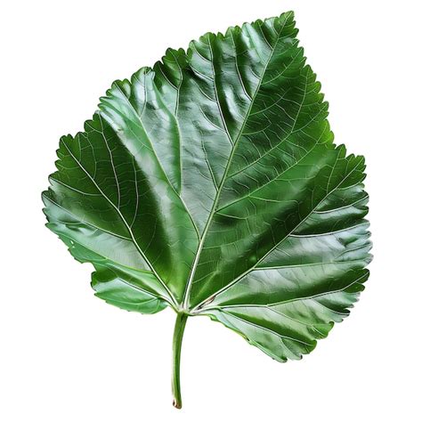 Premium Photo Isolated Hibiscus Leaf With Lobed Leaf Shape And Dark
